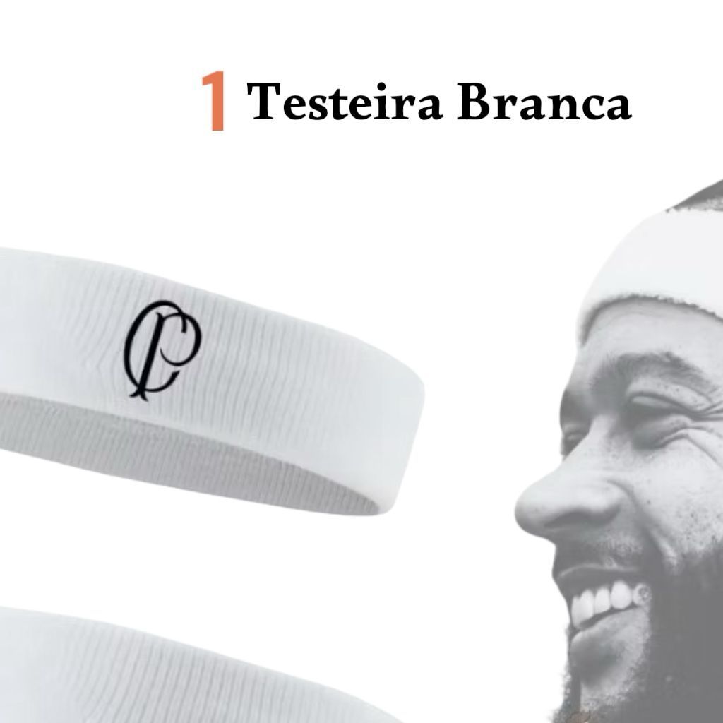 Testeira Faixa Corinthians Memphis Depay | Shopee Brasil