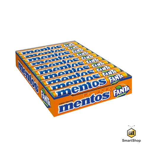 Mentos Bala Stick Fanta Laranja Display Com 16 Unidades - 37,5g ...