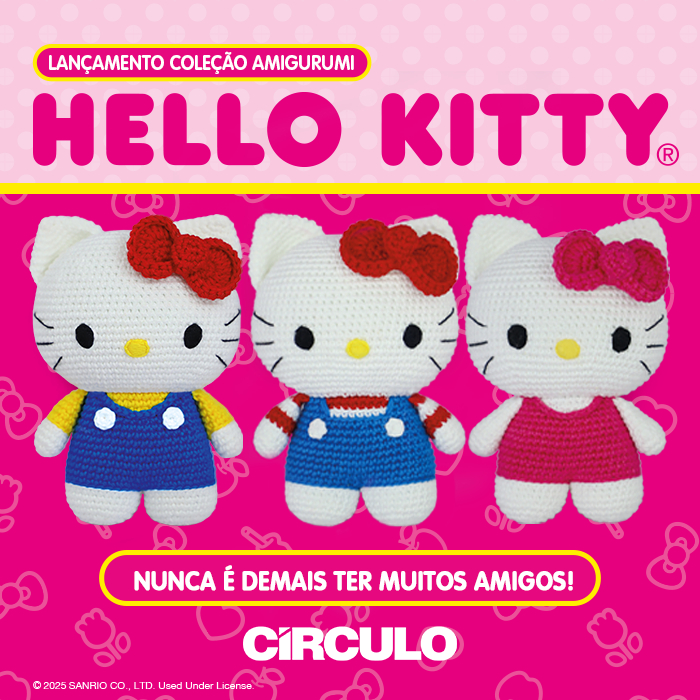 Kit Amigurumi Coleção Hello Kitty Circulo | Shopee Brasil