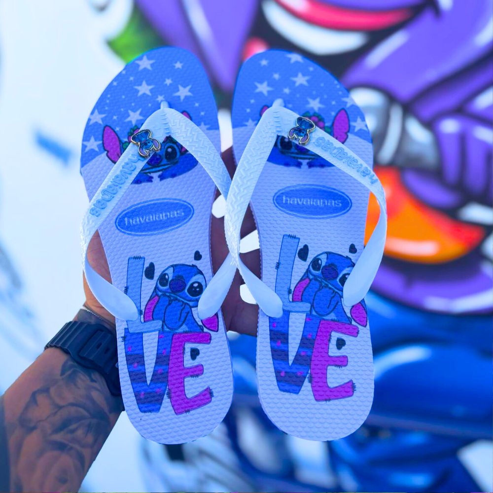 Chinelo Feminino 33 ao 40 Impressão UV Tintura Permanente Original ...