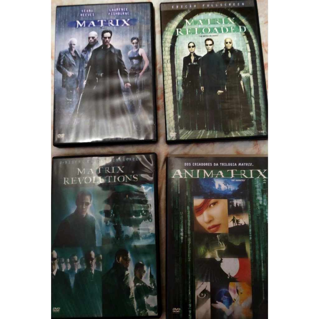 DVD Trilogia Matrix + Animatrix - Originais | Shopee Brasil