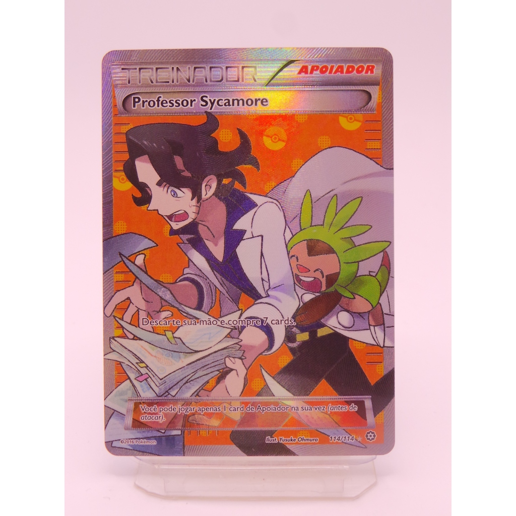 Carta Pokémon Treinador Professor Sycamore (114/114) Original 2016 Nova ...