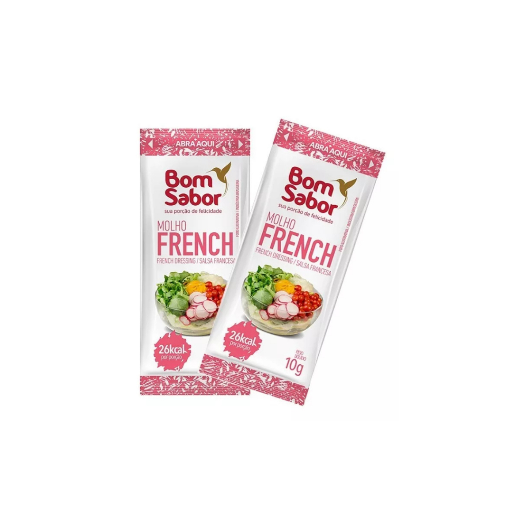 Molho Salada Bom Sabor French Sachê 10g Caixa C/200 Unidades | Shopee Brasil
