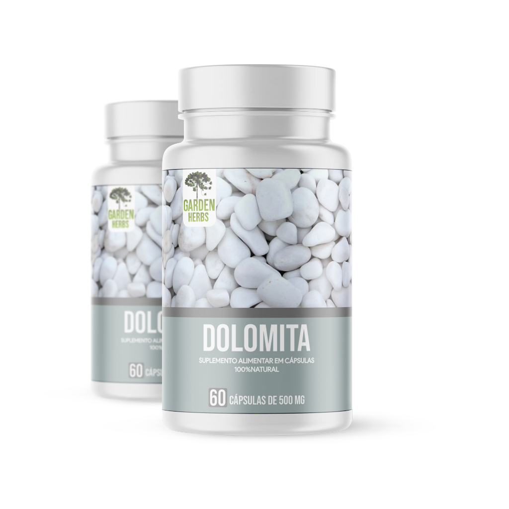 Kit 2 Unidades - Dolomita em pó 500 Mg - 60 cápsulas Original | Shopee ...