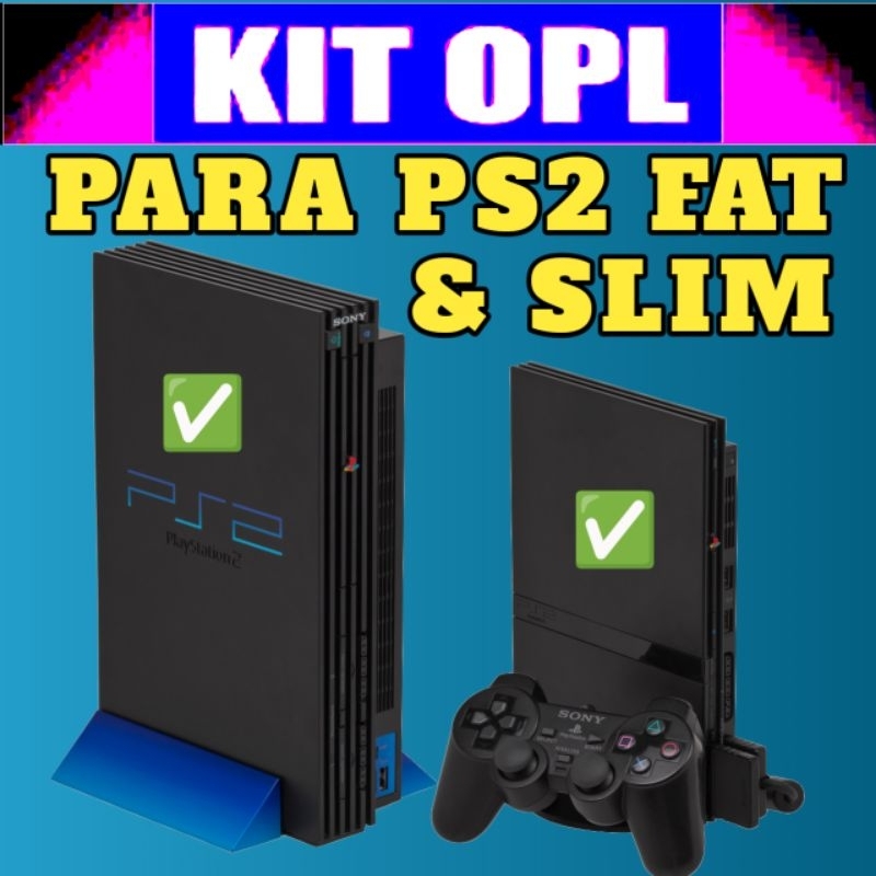 Opl completo para PS2 FAT e Slim pendrive e Memory card | Shopee Brasil