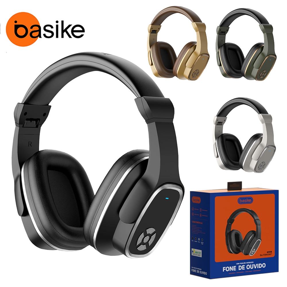 Basike Wireless Over-Ear Headphones 100H Playtime, ANC 2.0, Ultra-Light ...