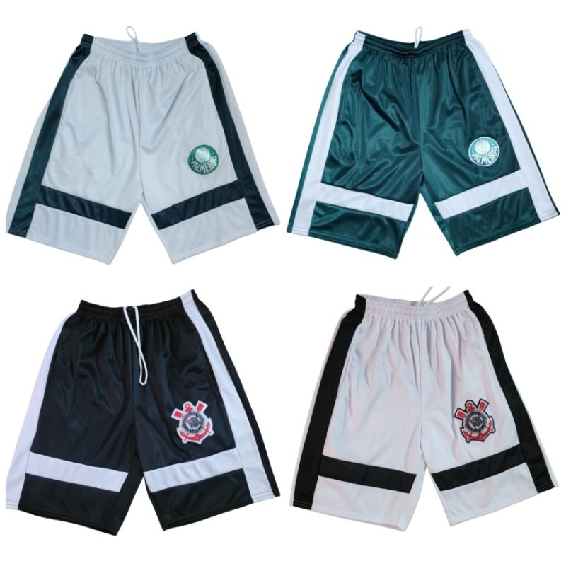 Bermuda time adulto masculina. P M G GG | Shopee Brasil