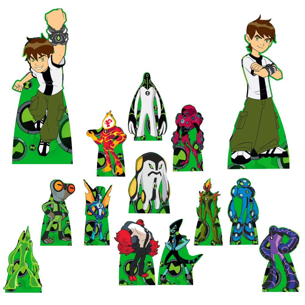 Ben 10 Universo Super Kit 14 Totens De Mesa E Chão decoração de festa ...