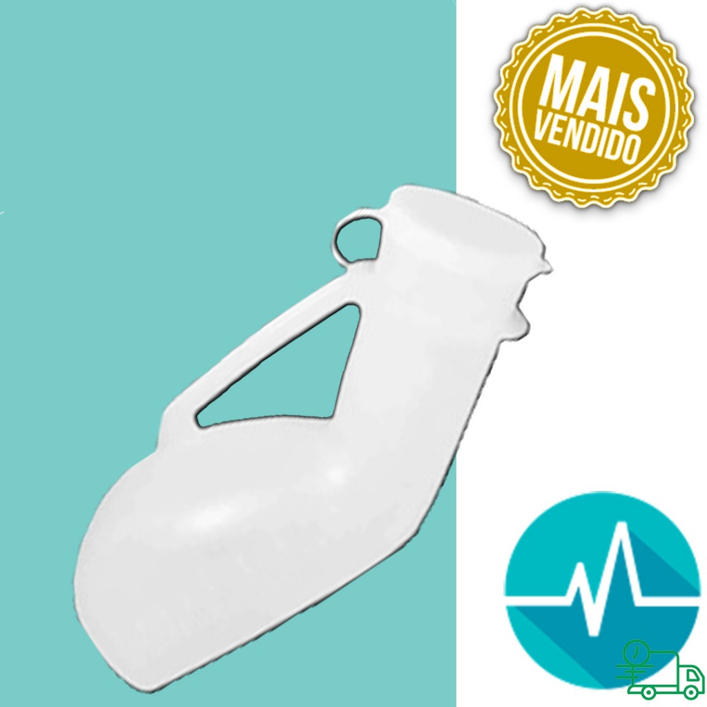 Papagaio Urinol Coletor De Urina com Tampa 1L Cellpus | Shopee Brasil