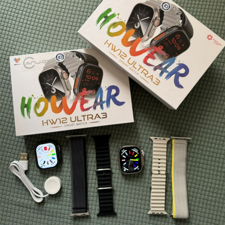 Smartwatch Hw12 Ultra 3 Original Relógio Inteligente Com 2 Pulseiras Android/IOS Tamanho 44mm ...