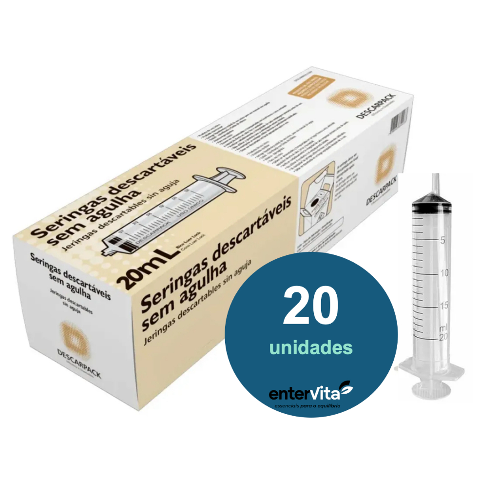Kit Promocional - Seringa Bico Lateral Sem Agulha Luer Slip Descarpack ...