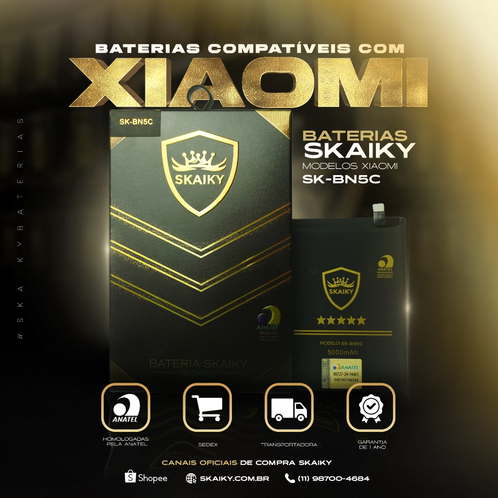 Bateria Oficial Skaiky BN5C Compativel Com XIAOMI POCO M4 PRO 5G REDMI ...