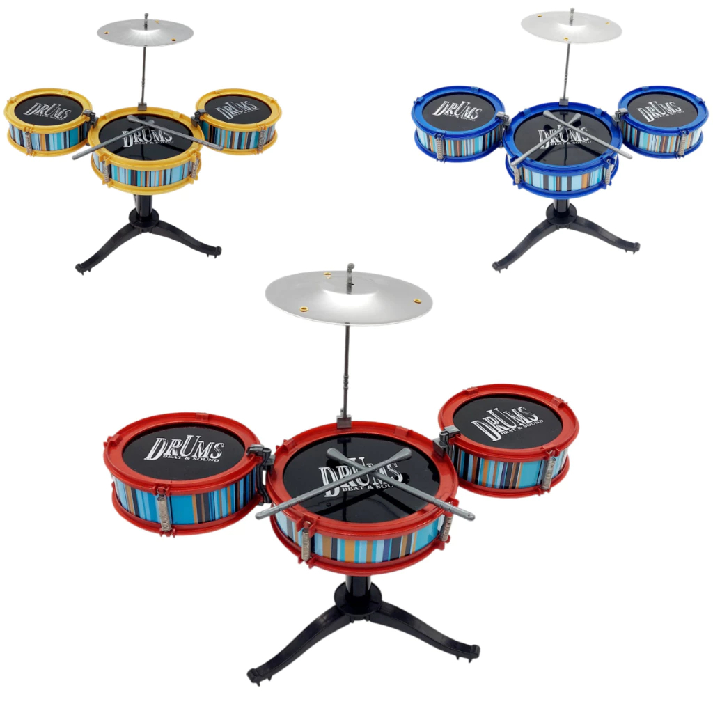 Mini Bateria Musical Infantil Jazz Drum Rock Pronta Entrega | Shopee Brasil