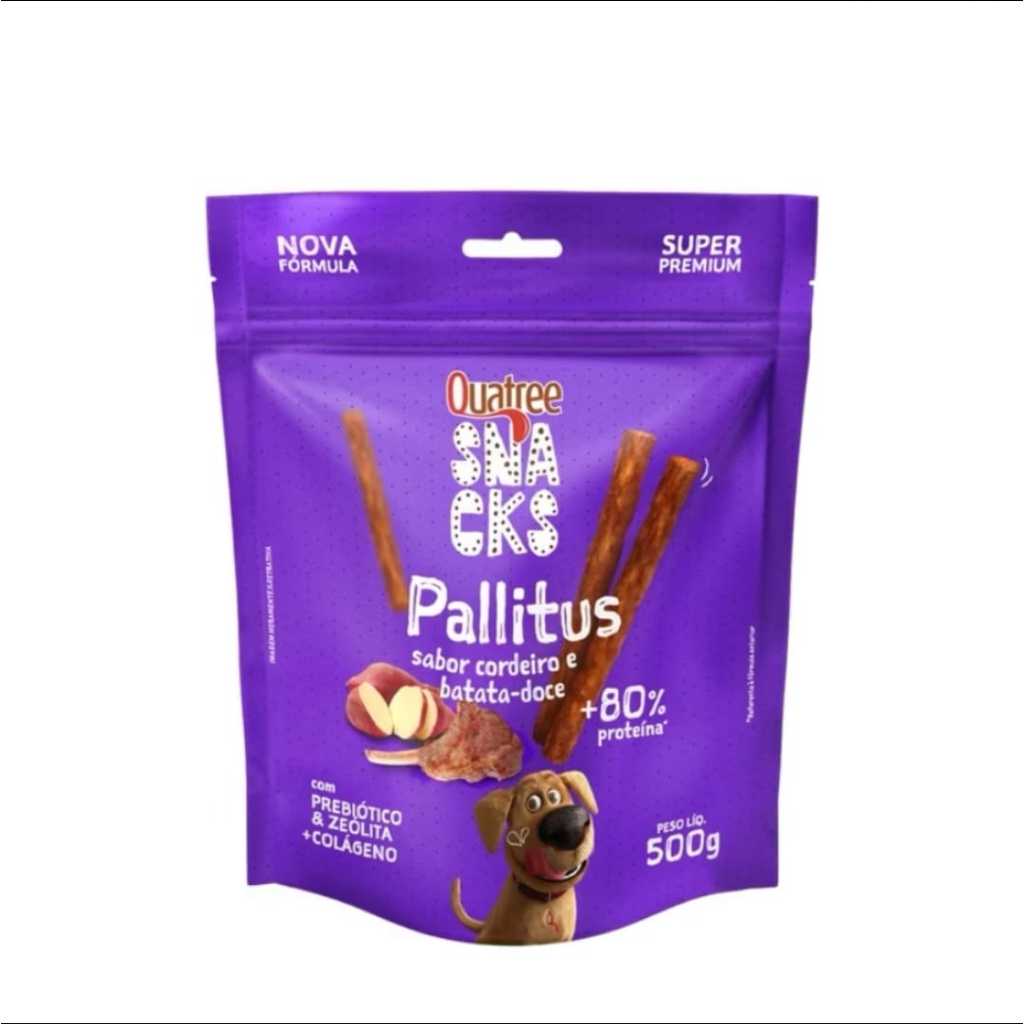Quatree Petisco Snacks Pallitus Cordeiro e Batata Doce 500 gramas 80% ...