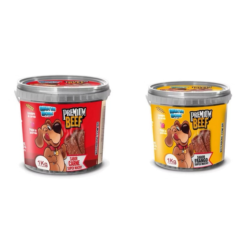 02 UNID - BIFINHO PREMIUM BEEF CARNE OU FRANGO PARA CACHORRO PETISCO SAUDÁVEL E SABOROSO ...