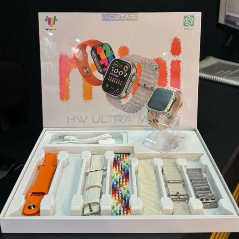 Relógio Smartwatch HW ULTRA MINI 2 Com 7 Pulseiras 41 mm Lançamento ...