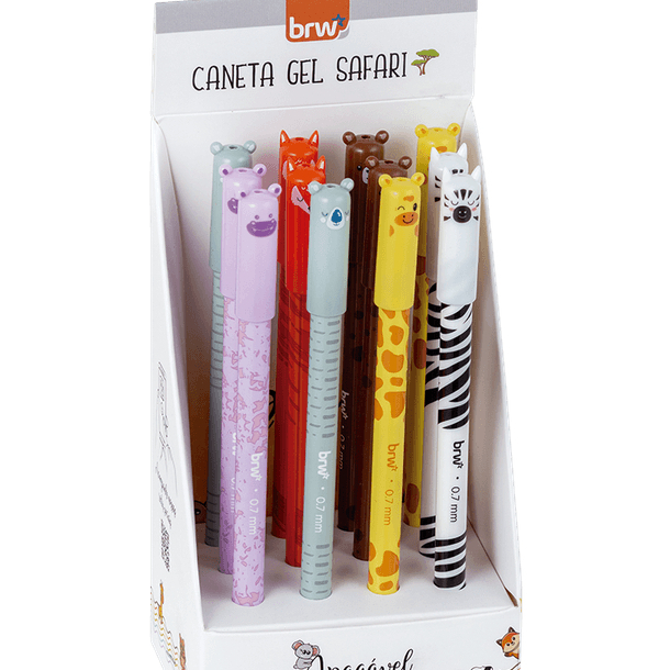 Caneta Esferográfica Gel Apagável Safari BRW | Shopee Brasil