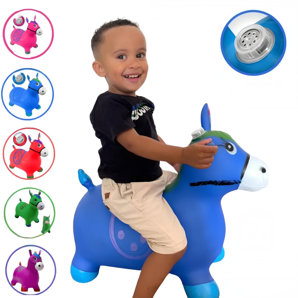 Cavalinho Upa Upa Inflavel Pocoto Brinquedo Pula Pula Musica Infantil ...