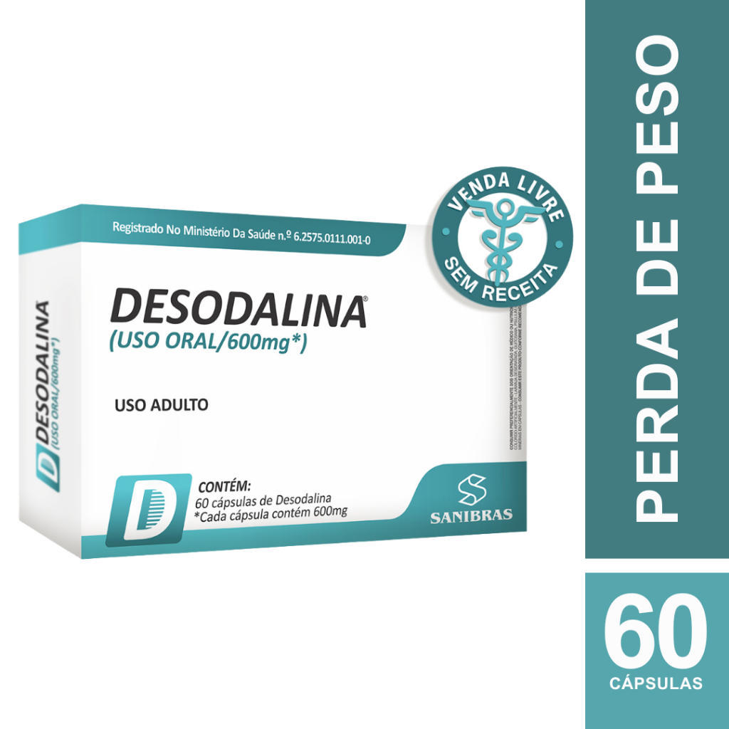 Desodalina - 600mg 60 cápsulas | Shopee Brasil