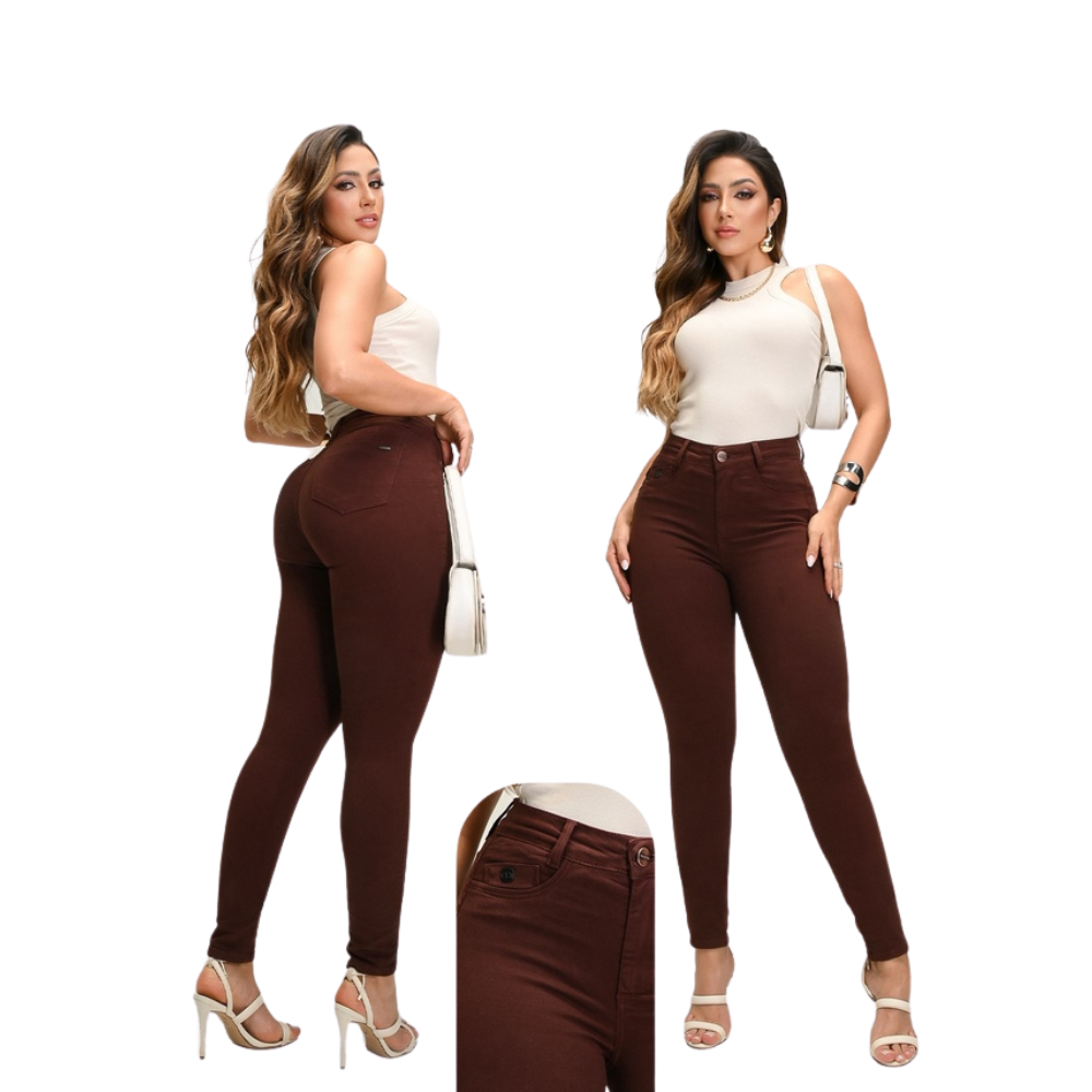 Calça Jeans Feminina Valentin Jeans Modelo Skinny Cintura Alta Levanta ...