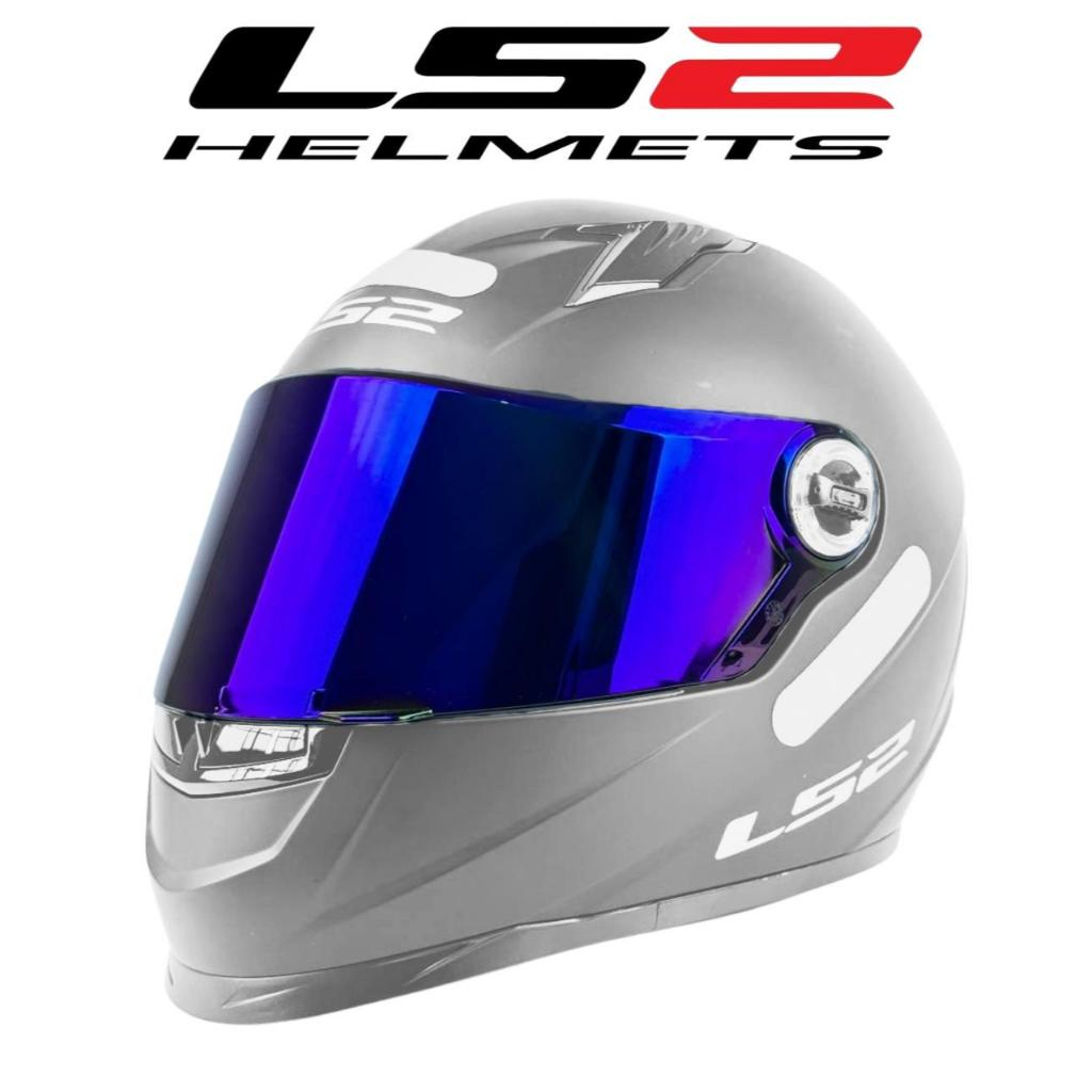 Viseira Capacete Ls2 Iridium Blue Azul Modelos FF358 FF396 FF392 FW3 GT ...