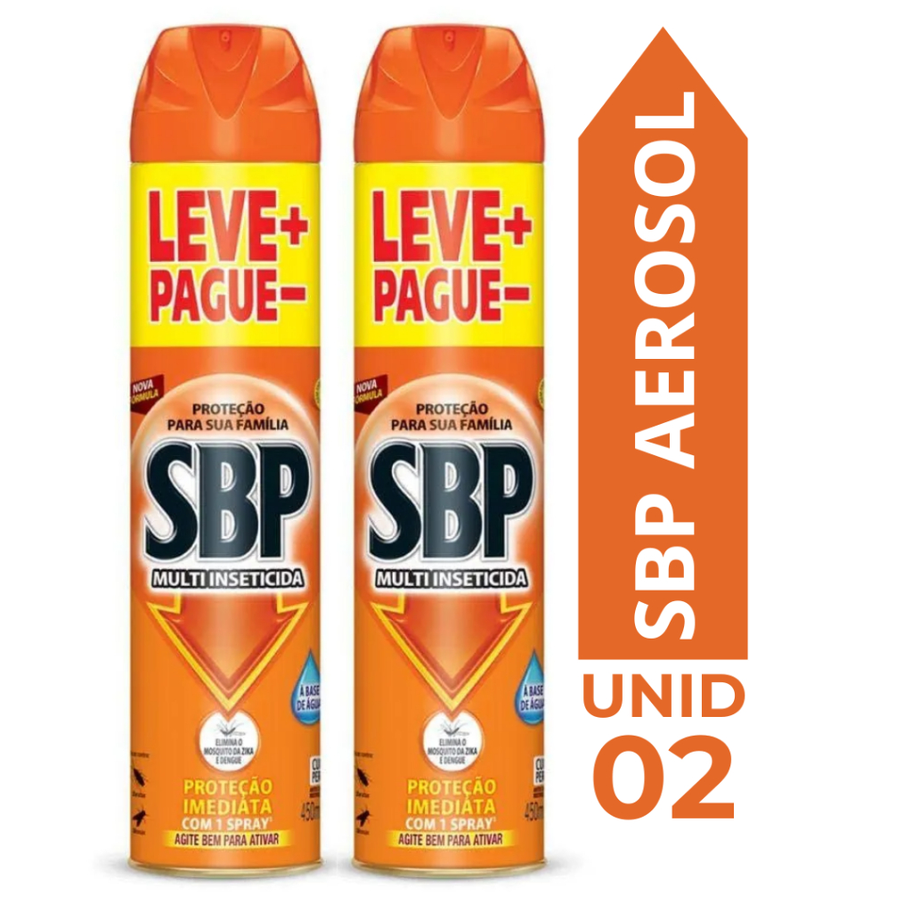 Sbp 450ml - 2 Unidades Multi Aerosol Inseticida | Shopee Brasil