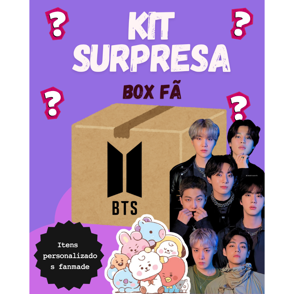 Kit kpop BTS (Bangtan Sonyeondan) Personalizável| Kit Bias ...