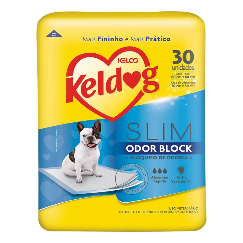 Tapete Higiênico Slim Odor Block 30 Unidades 80x60 | Shopee Brasil