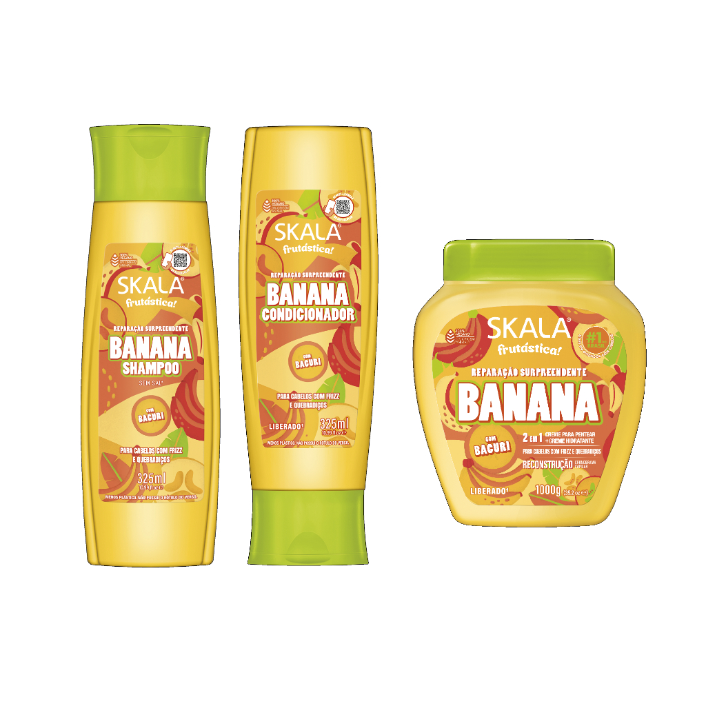 KIT SKALA BANANA FRUTASTICA COMPLETO | Shopee Brasil