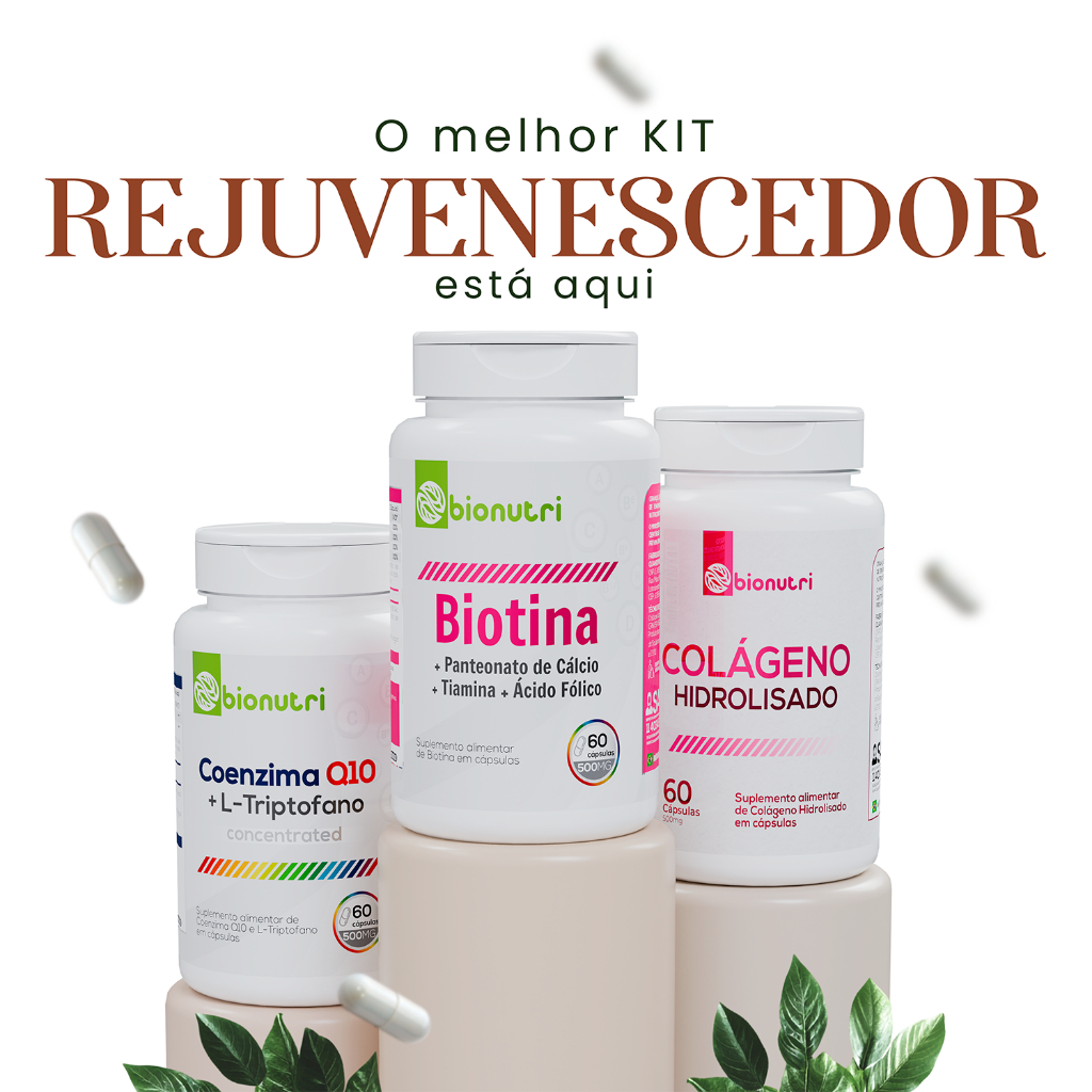 Kit Rejuvenescedor Completo Bionutri Suplementos e Vitaminas Original ...