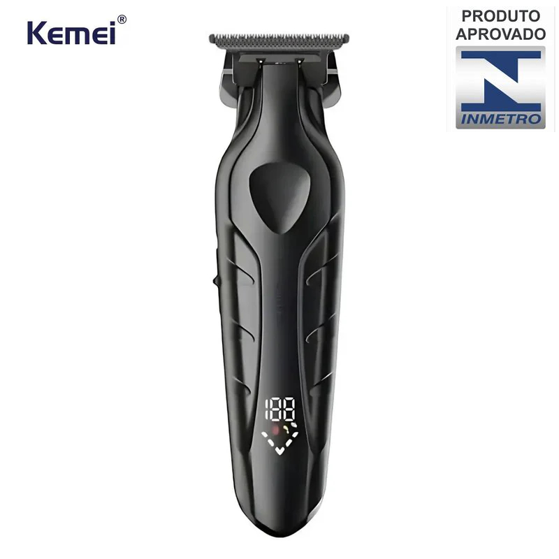 Máquina de Acabamento Kemei Profissional Km-2269 Recarregável 7500RPM Com Selo Inmetro melhor ...