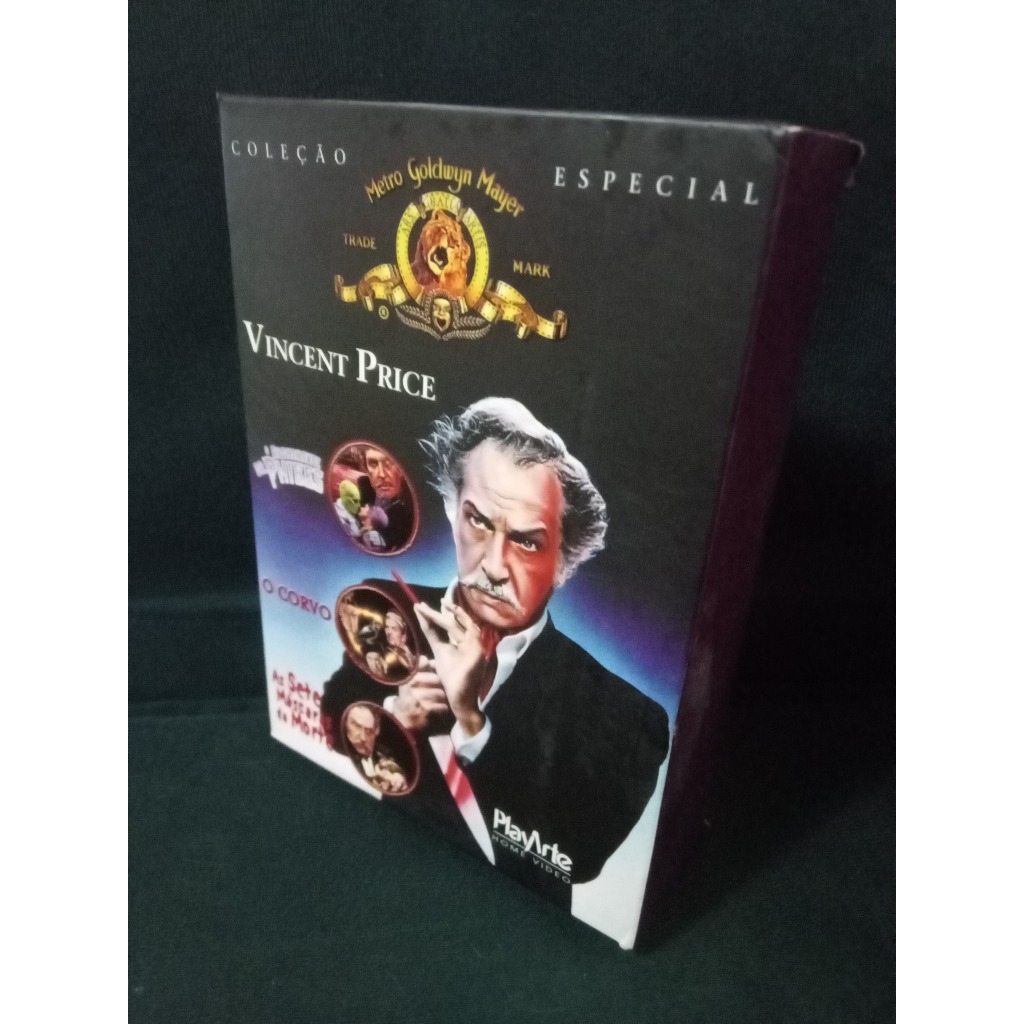 Box DVD triplo Vincent Price Coleção Especial filmes terror Dr. Phibes ...