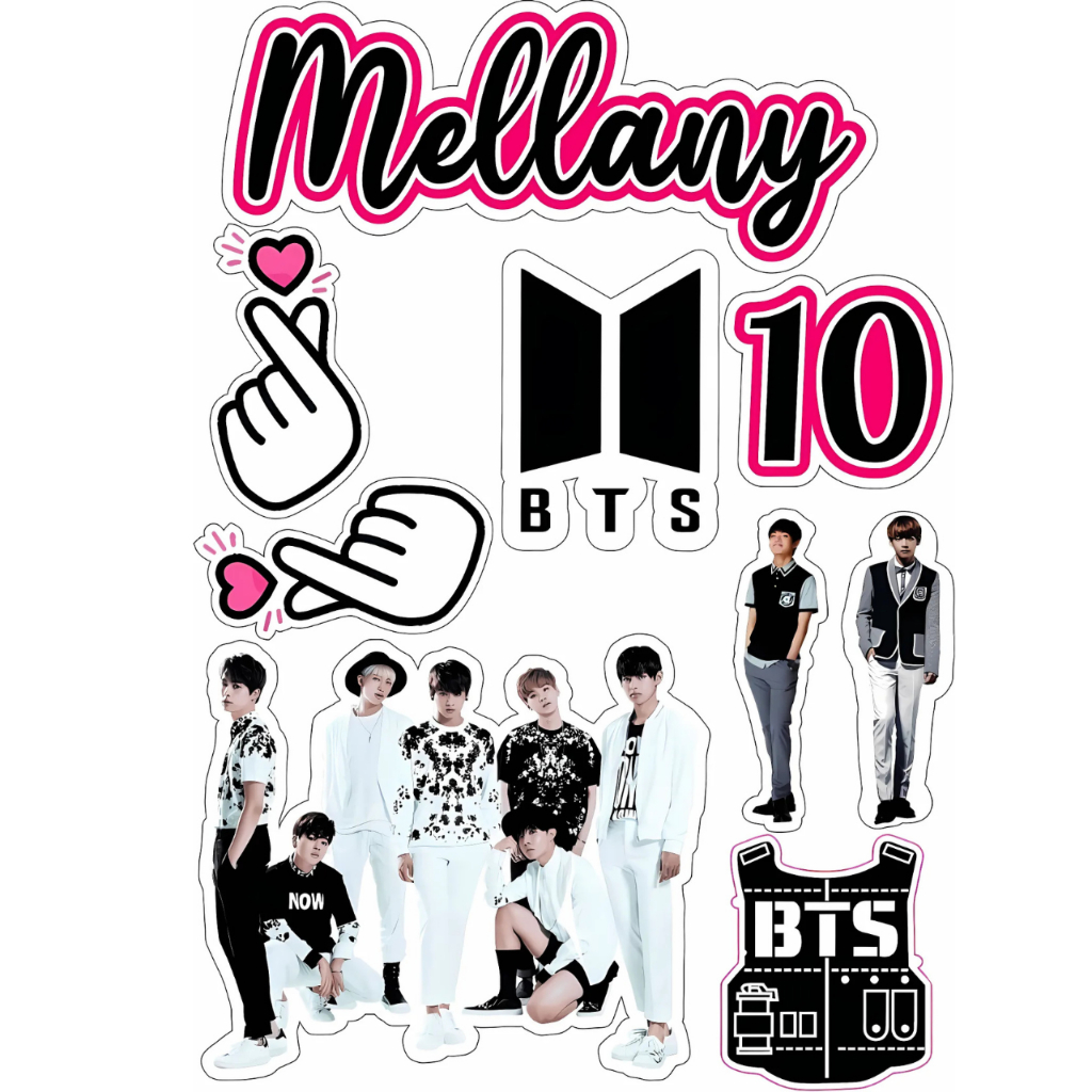 topo de bolo BTS army com nome | Shopee Brasil