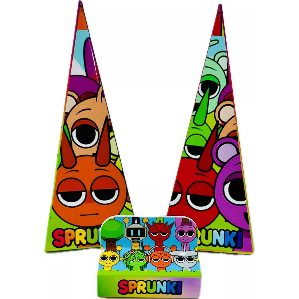 Kit Lembrancinhas Sprunki Cone E Porta Bis 20 Unid | Shopee Brasil