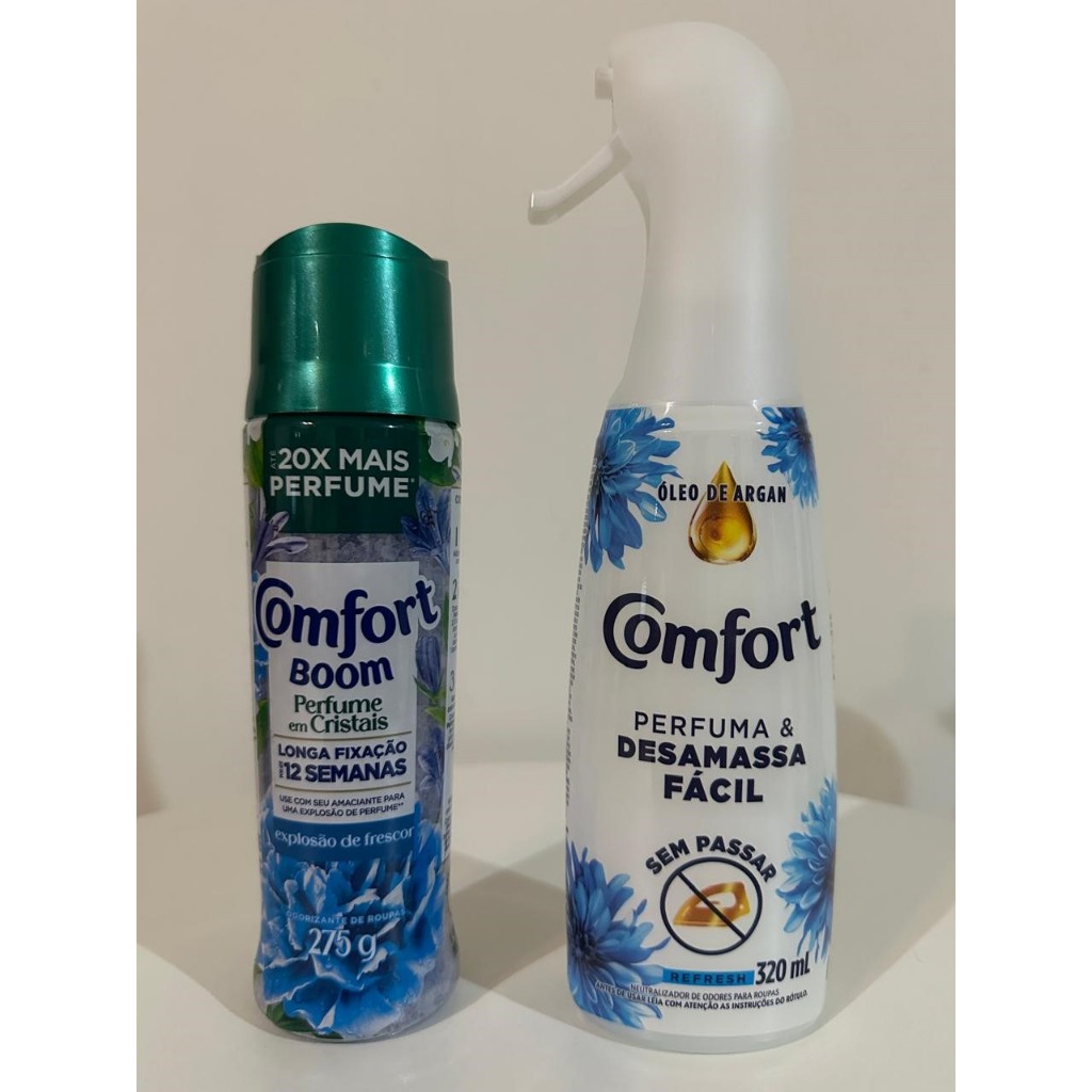 Kit 01 Comfort BOOM cristais de frescor 275g + 01 Comfort Neutralizador ...