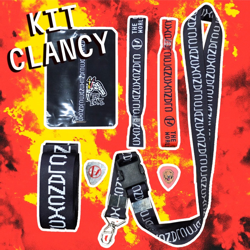 KIT CLANCY - FAIXA E ACESSÓRIOS ( Twenty One Pilots ) | Shopee Brasil