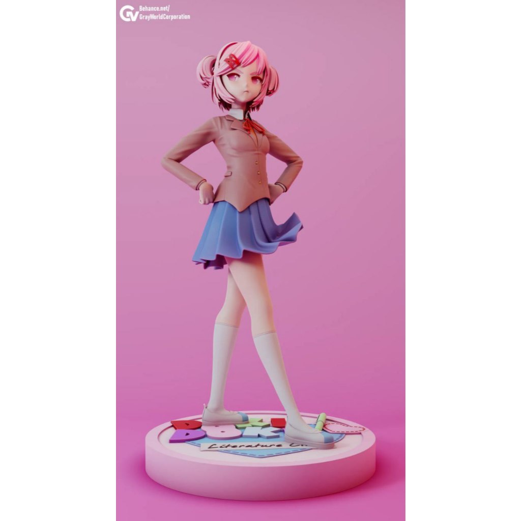 Natsuki Doki Doki Action Figure Colecionavel Shopee Brasil