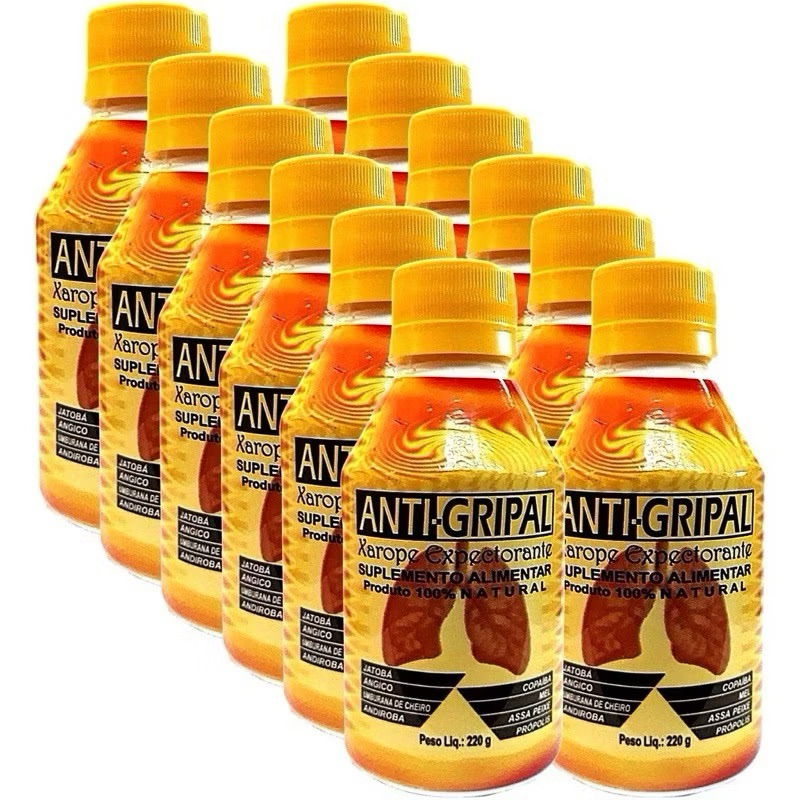 12 Xarope Antigripal 220g - Gripe/Resfriado/Tosse | Shopee Brasil