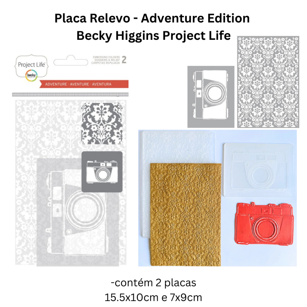 Placas de relevo Adventure Edition - Becky Higgins - Project Life ...