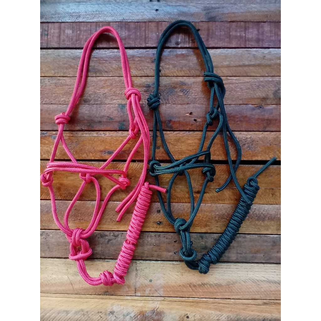 Kit 2 Cabresto Para Cavalo Com Cabo 7 Nós Preto E Vermelho Oferta ...