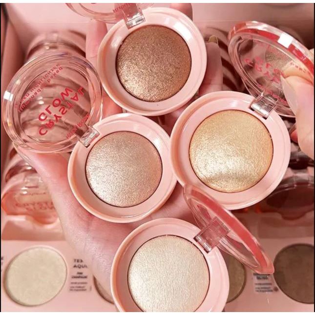 Iluminador Baked Crystal Glow Ruby Rose Linha Rosa Brilho Alta Duração