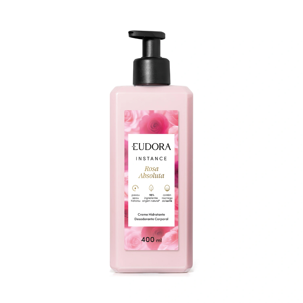 Eudora Creme Hidratante Desodorante Corporal Instance Rosa Absoluta ...