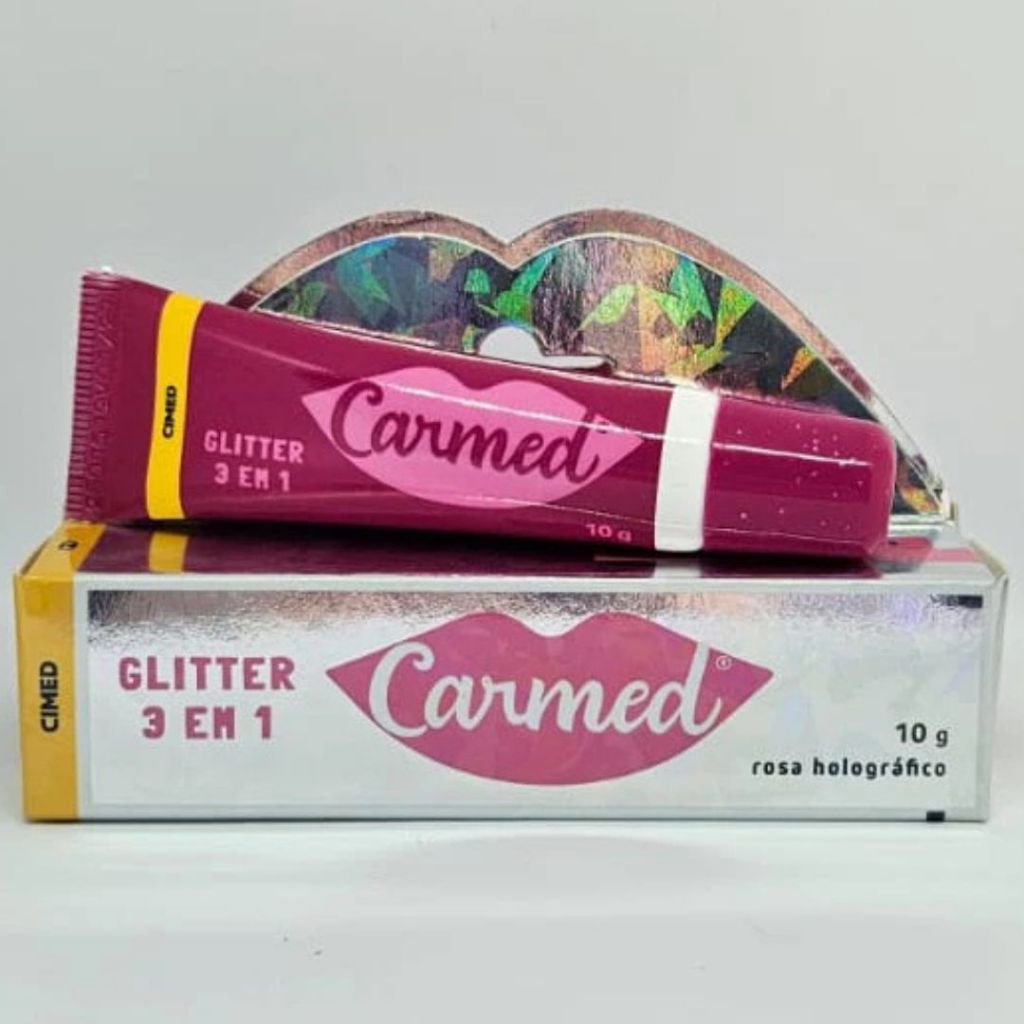 Carmed Glitter 3 Em 1 Hidratante Labial 10g | Shopee Brasil