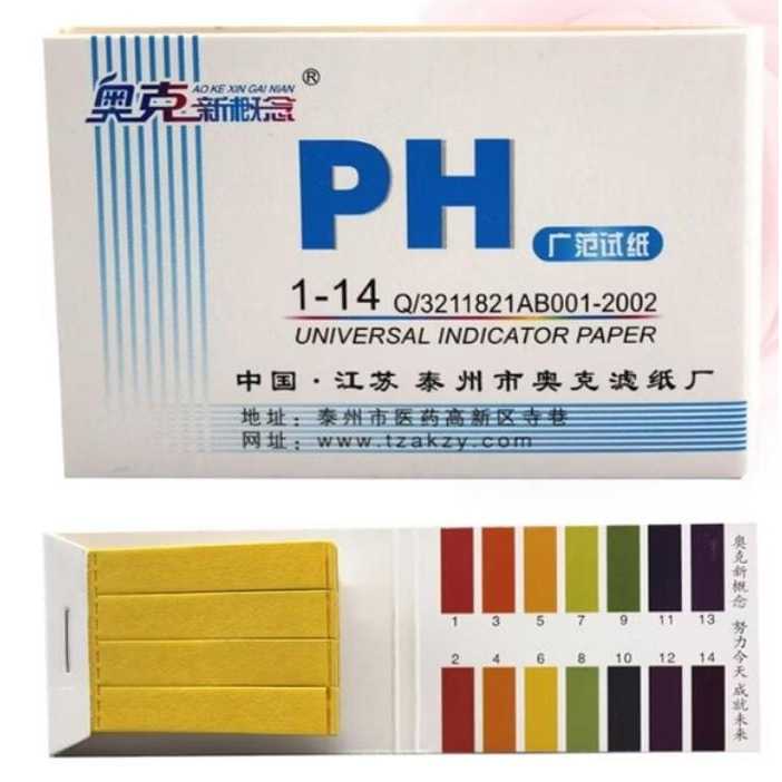 Kit 02 cartelas com 80 Tiras cada Fitas De Medir Ph líquido papel ...