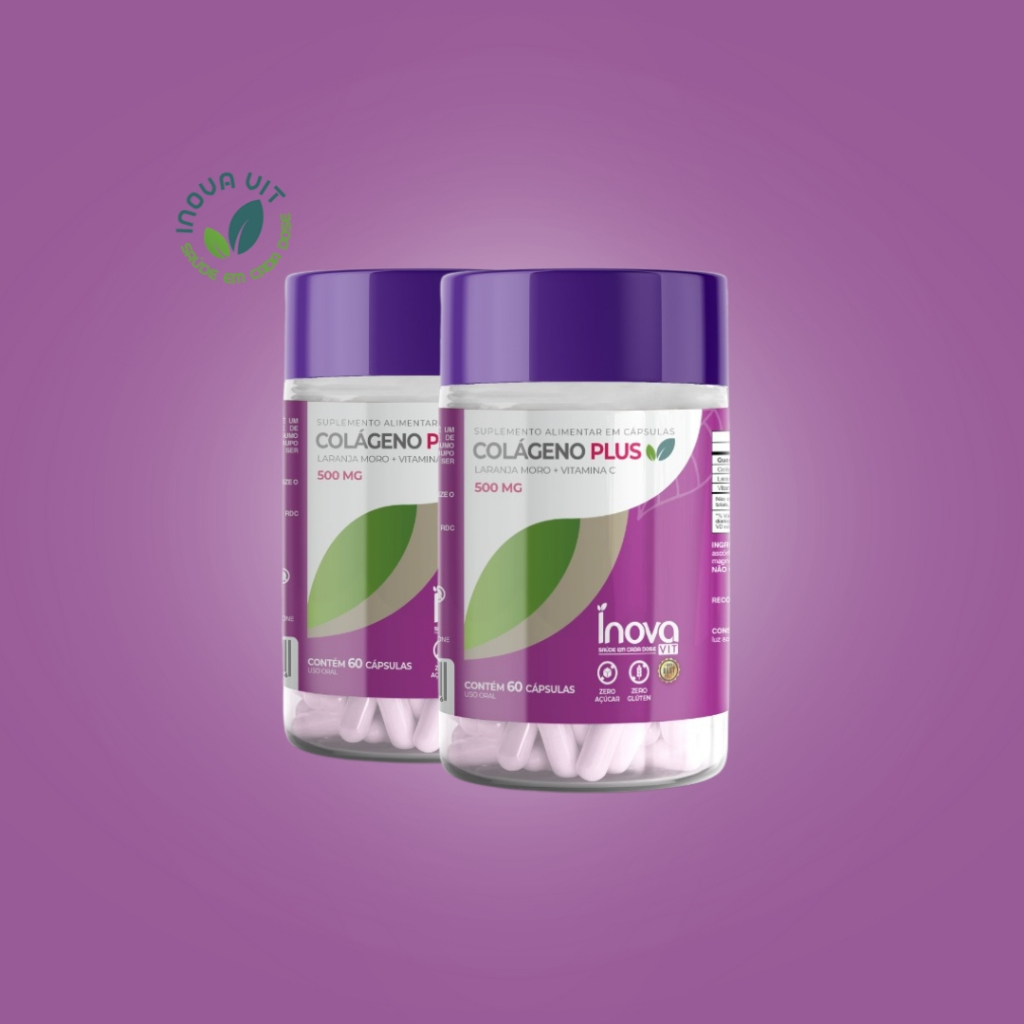 COLÁGENO PLUS 500MG 120 CAPS | Shopee Brasil