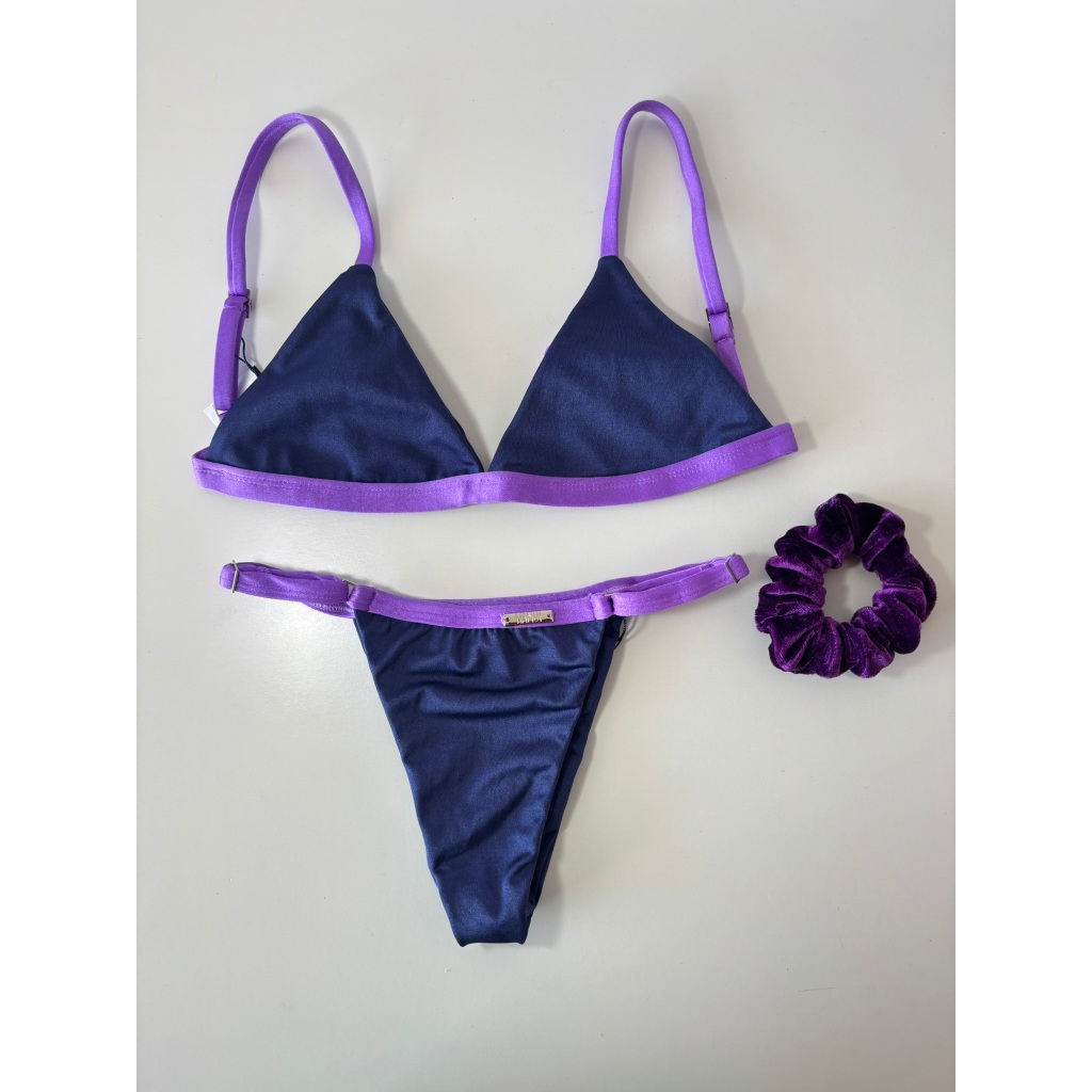 Conjunto de Biquíni Moda PraiaTop Triângulo E Calcinha Triângulo Para ...