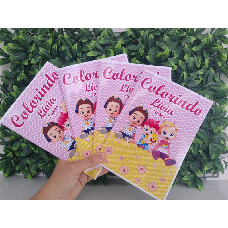 15 livrinhos de colorir bebefinn/ personalizados bebefinn/revistinha ...