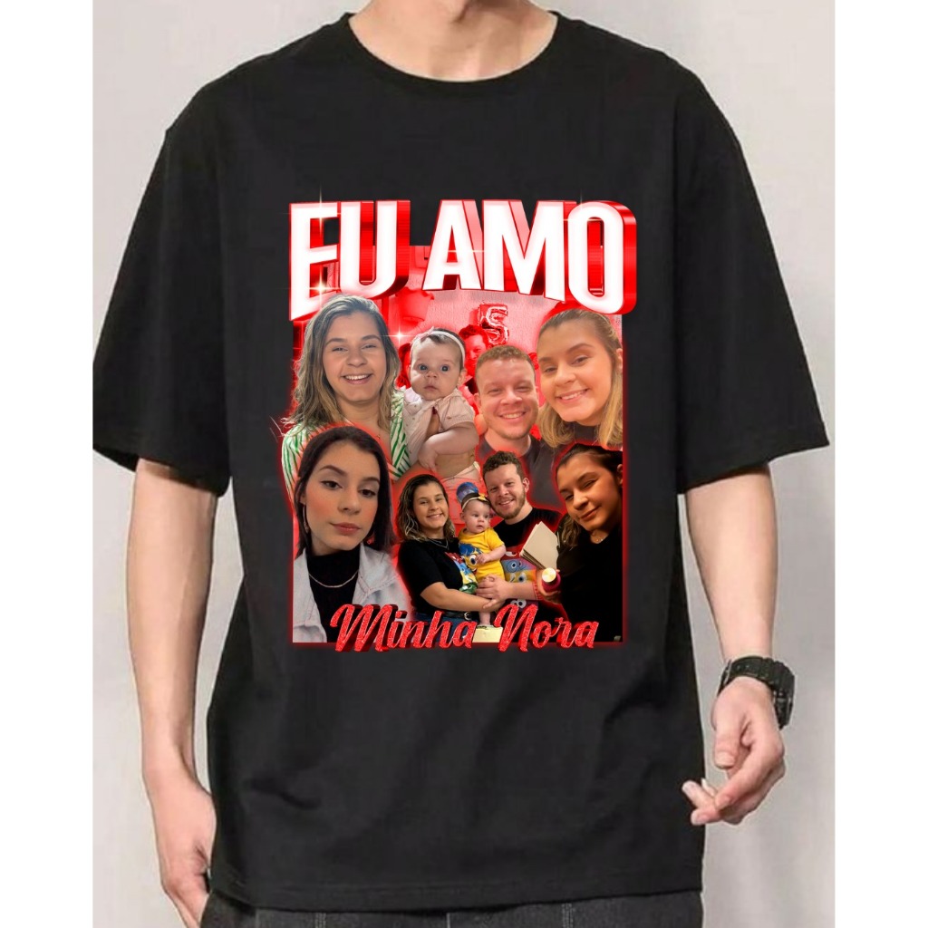 Camisa Plus Size Eu Amo Meu Genro ou Minha Nora - P ao G3 | Shopee Brasil