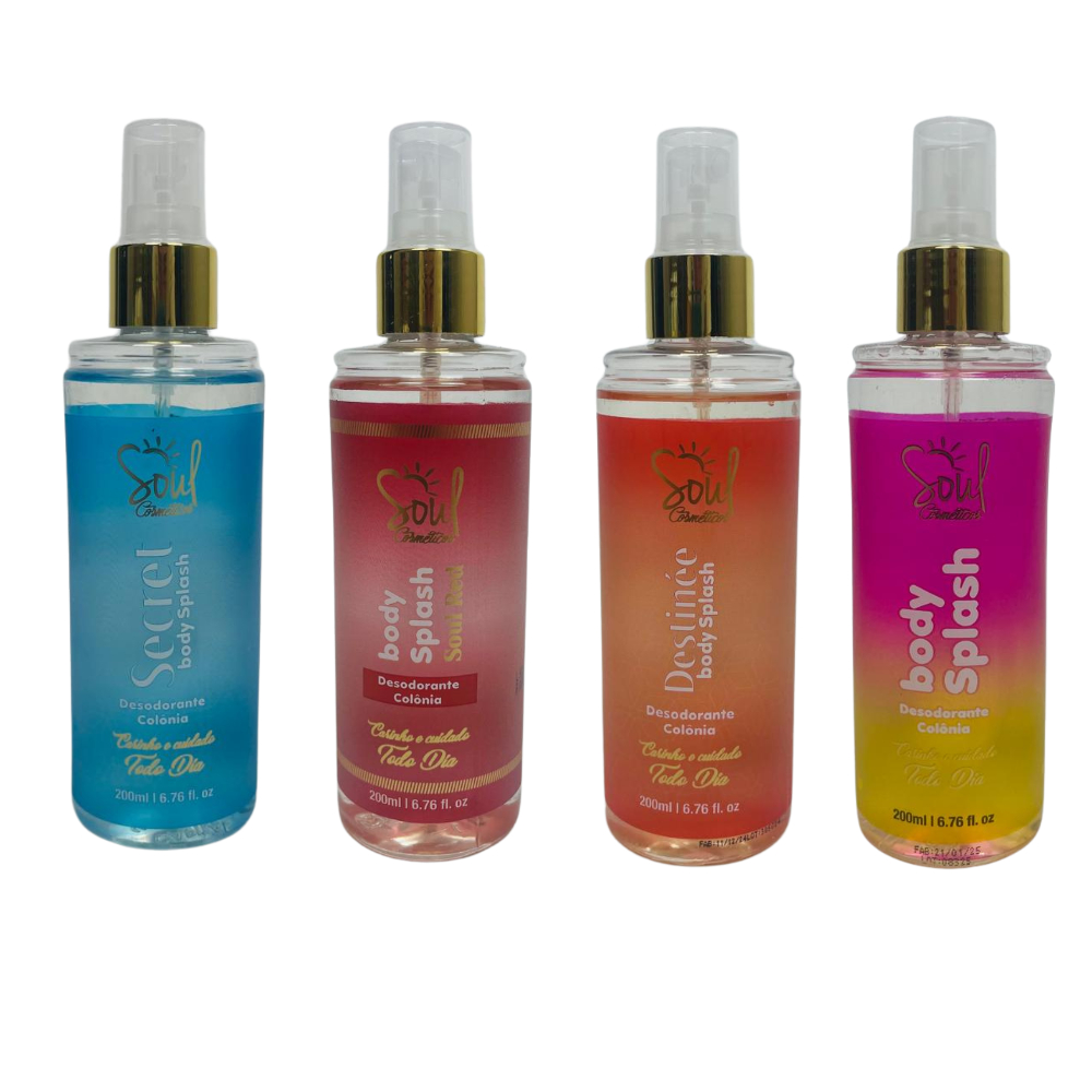 Body Splash Desodorante Colônia Soul Cosméticos 200ml | Shopee Brasil
