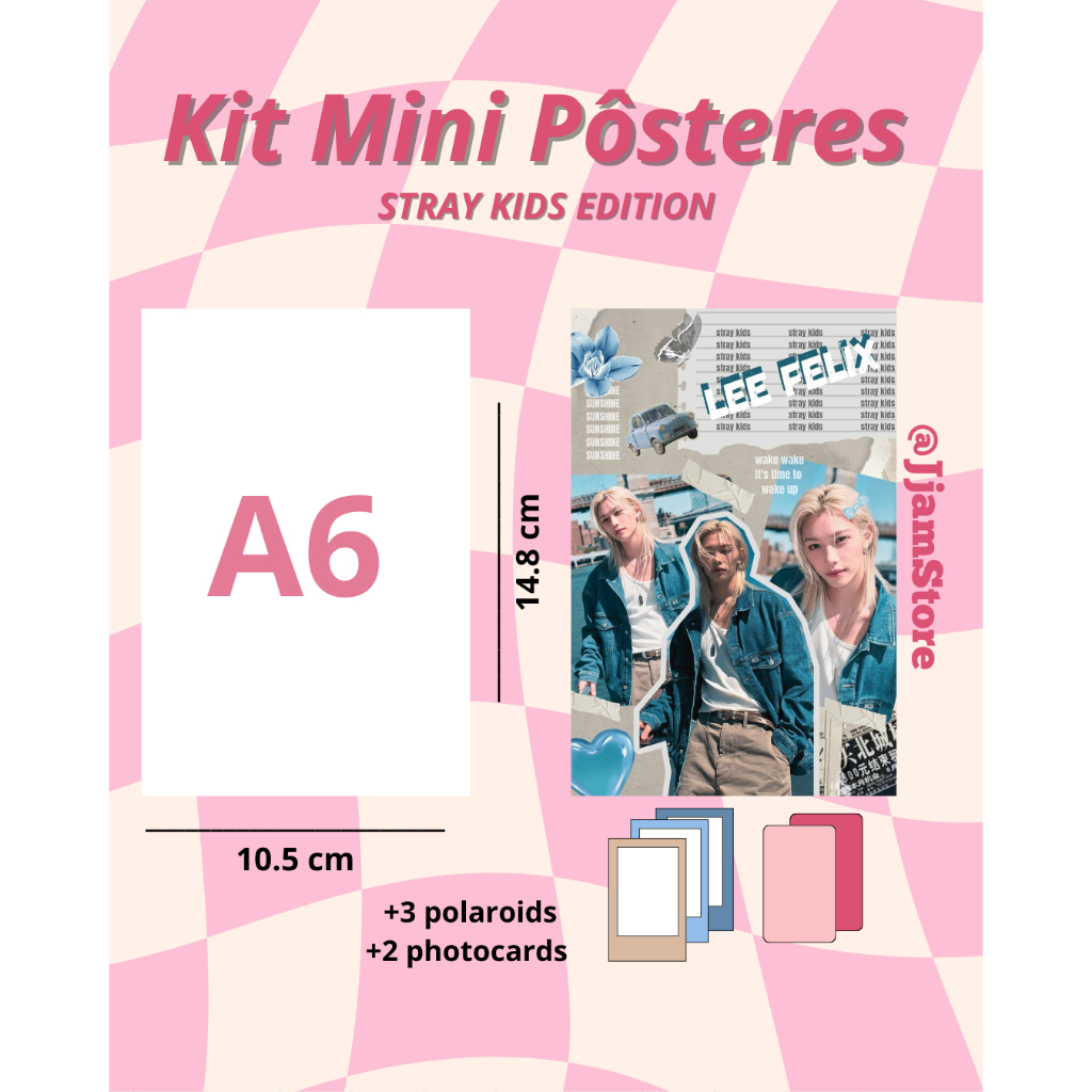 KIT MINI PÔSTER STRAY KIDS | Personalizados | KPOP | SKZ | Shopee Brasil